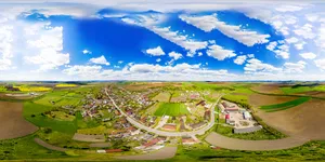 360° Interaktívna letecká panoráma - Rimavské Janovce obec